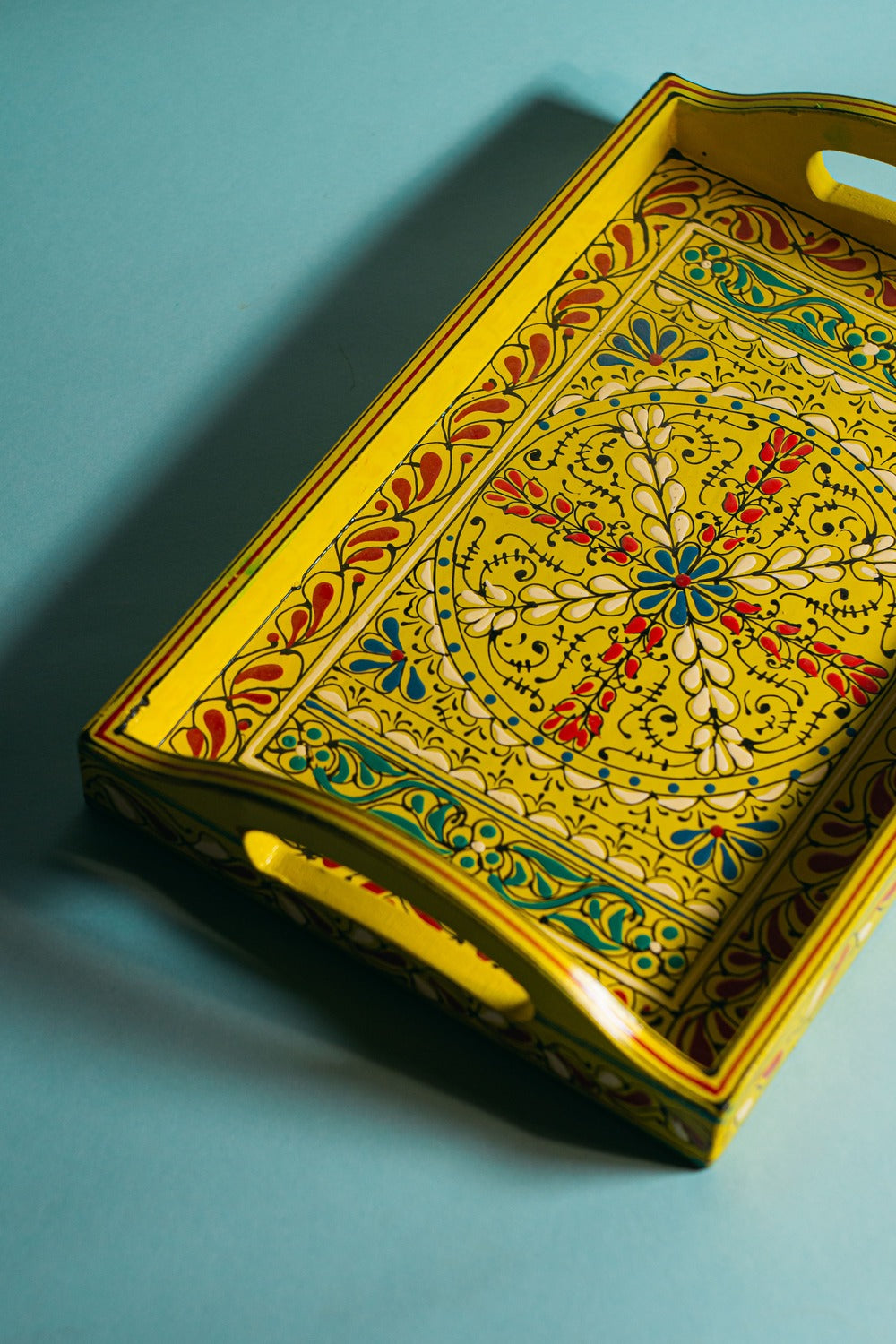 Swati Hand-Painted Trays – BestArtandCrafts