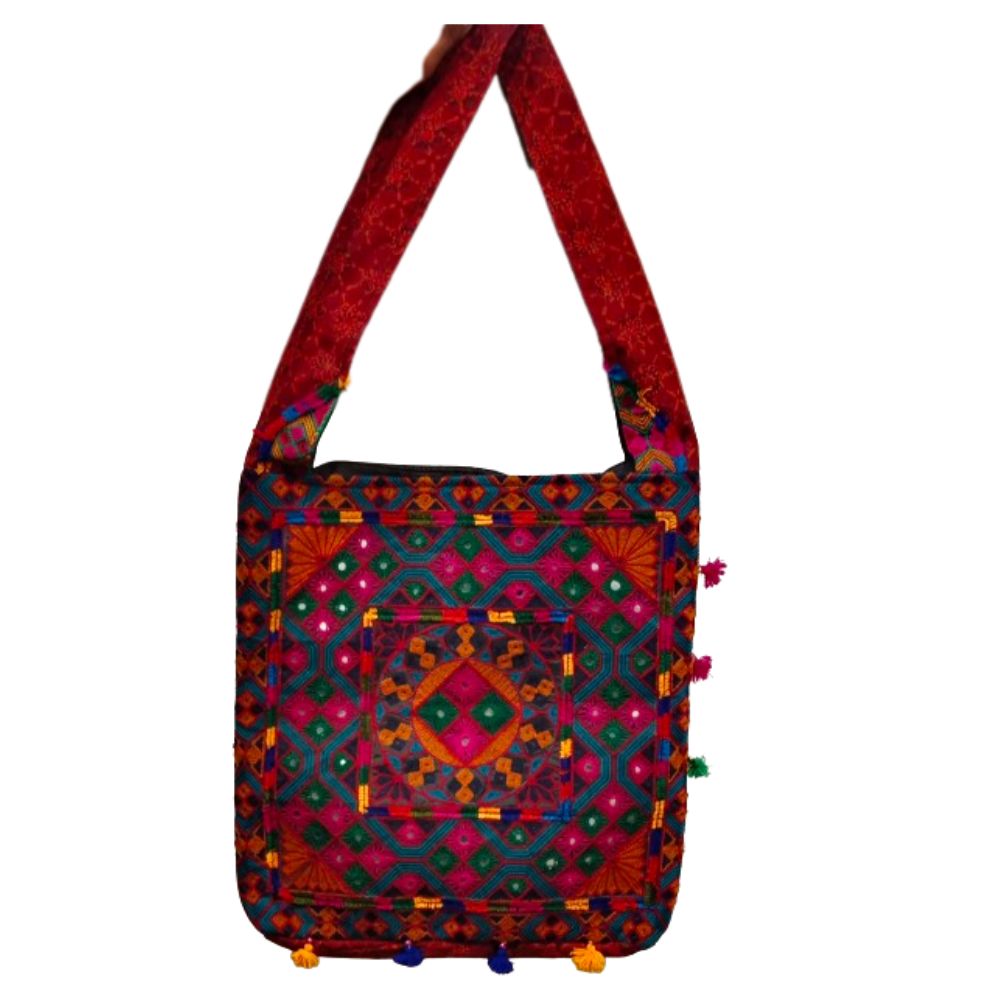 Long Strapped Square Cultured Bag (II) – BestArtandCrafts