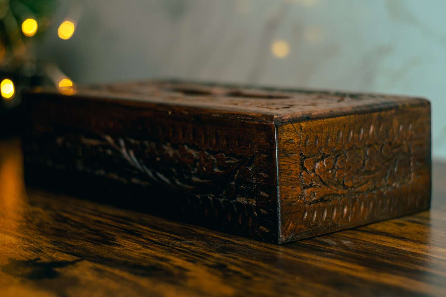 Wooden-Carved Tissue Box – BestArtandCrafts